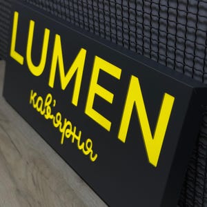 Business LED Lightbox Sign, Custom Backlit Shop Sign, Outdoor/indoor ...