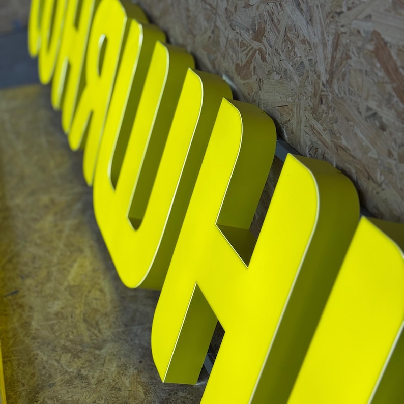 Custom 3D Letters for Business, Bold Acrylic Signage, Large Wall ...