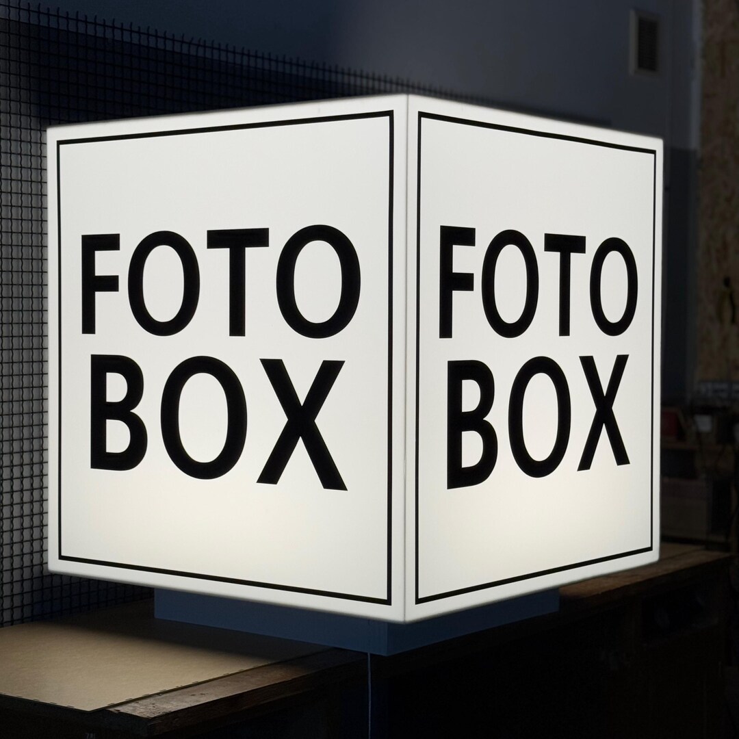 Custom LED Lightbox Sign, Illuminated Business Sign, Personalized Event ...