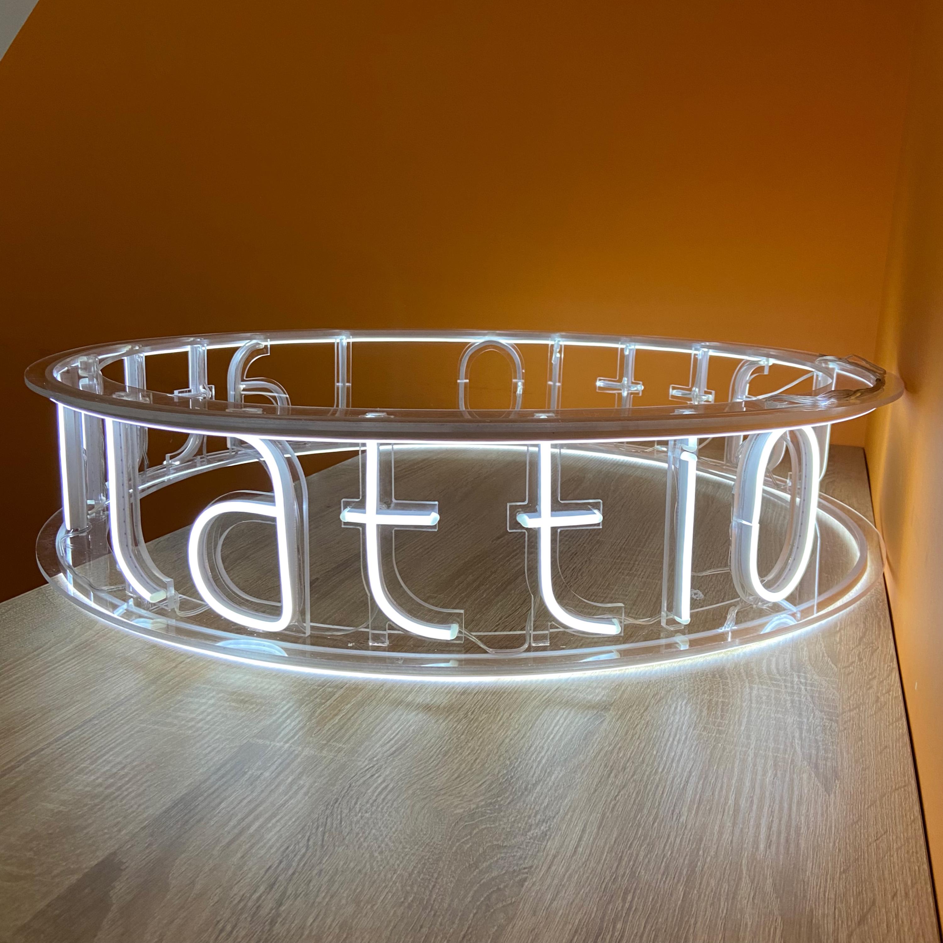Neon Chandelier, Bar Ceiling Light, Restaurant Chandelier, Custom LED ...