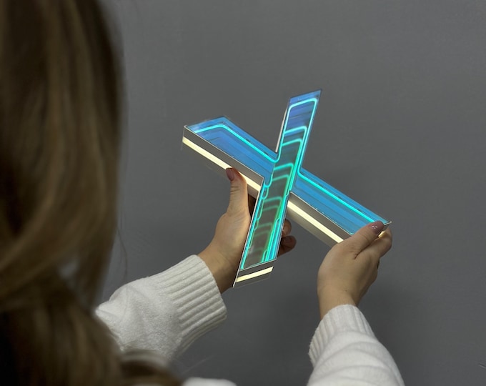 INFINITY MIRROR, Custom Neon SIGN, Led Neon Sign, Neon Mirror, Metal ...