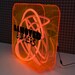 Custom Orange Acrylic Lightbox | Handmade LED Sign for Cafes, Bars ...