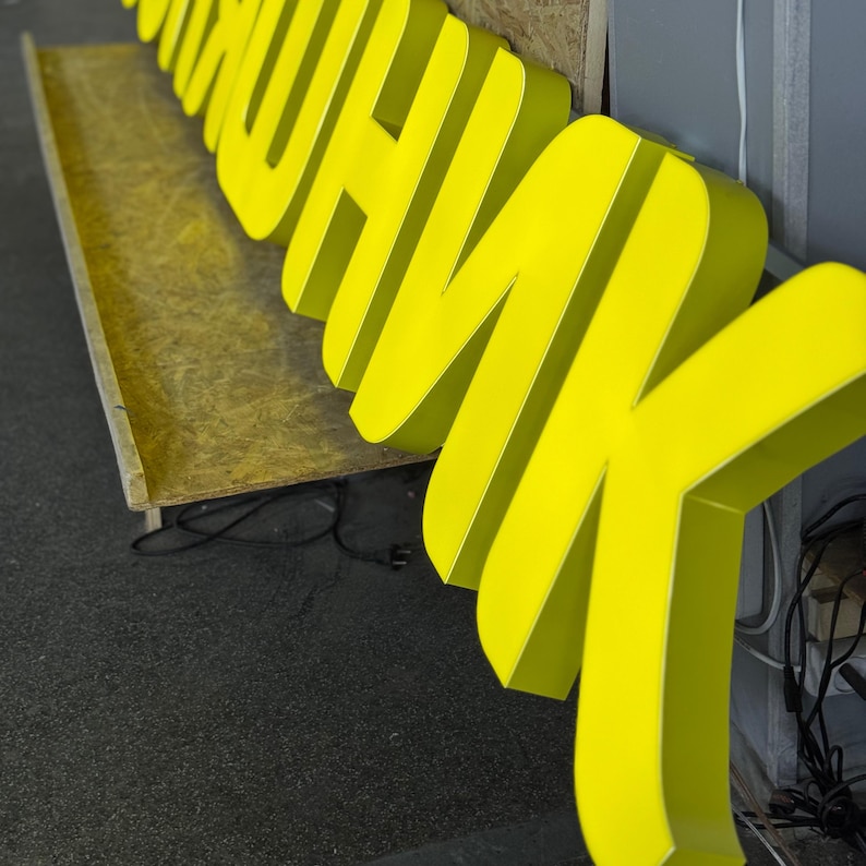 Custom 3D Letters for Business, Bold Acrylic Signage, Large Wall ...