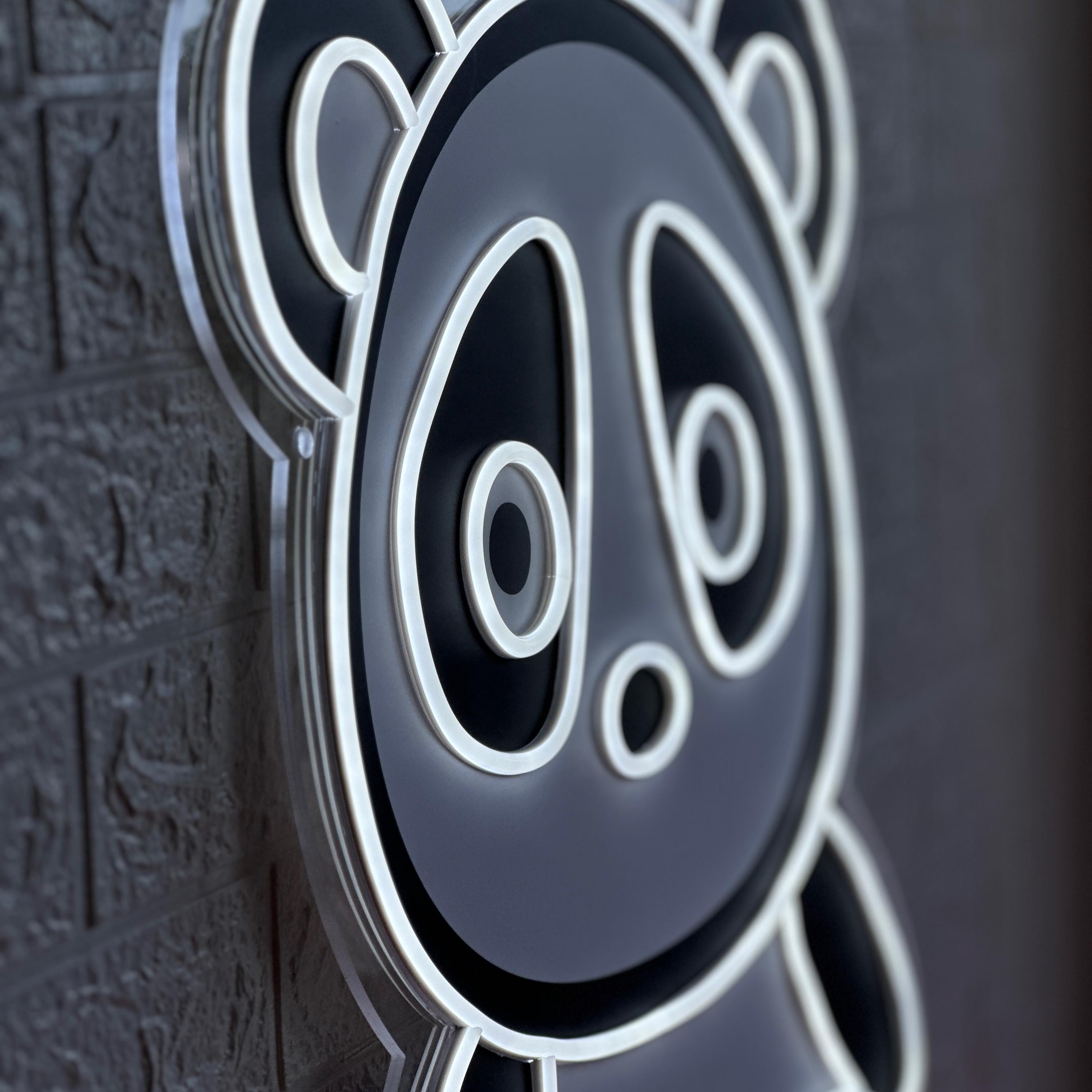 Panda Neon Sign, Custom LED Sign, Panda LED Sign, Kids Room Decor ...