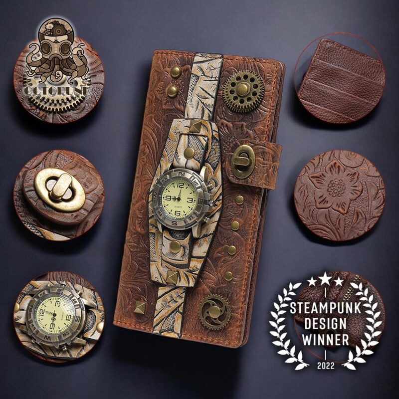 Steampunk Wallet - Etsy