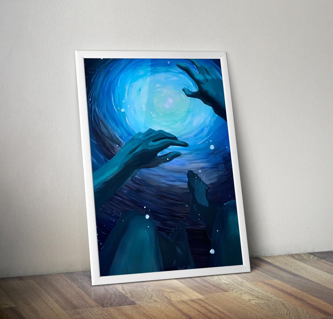 Descent | Printable Spiritual Poster | Cosmic Poster | Mystic Art ...