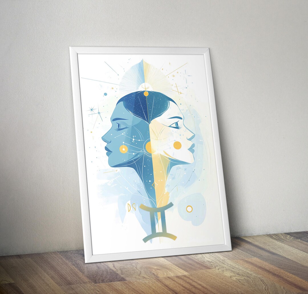 Dual Nature of Gemini Printable Spiritual Poster Gemini Poster Zodiac ...