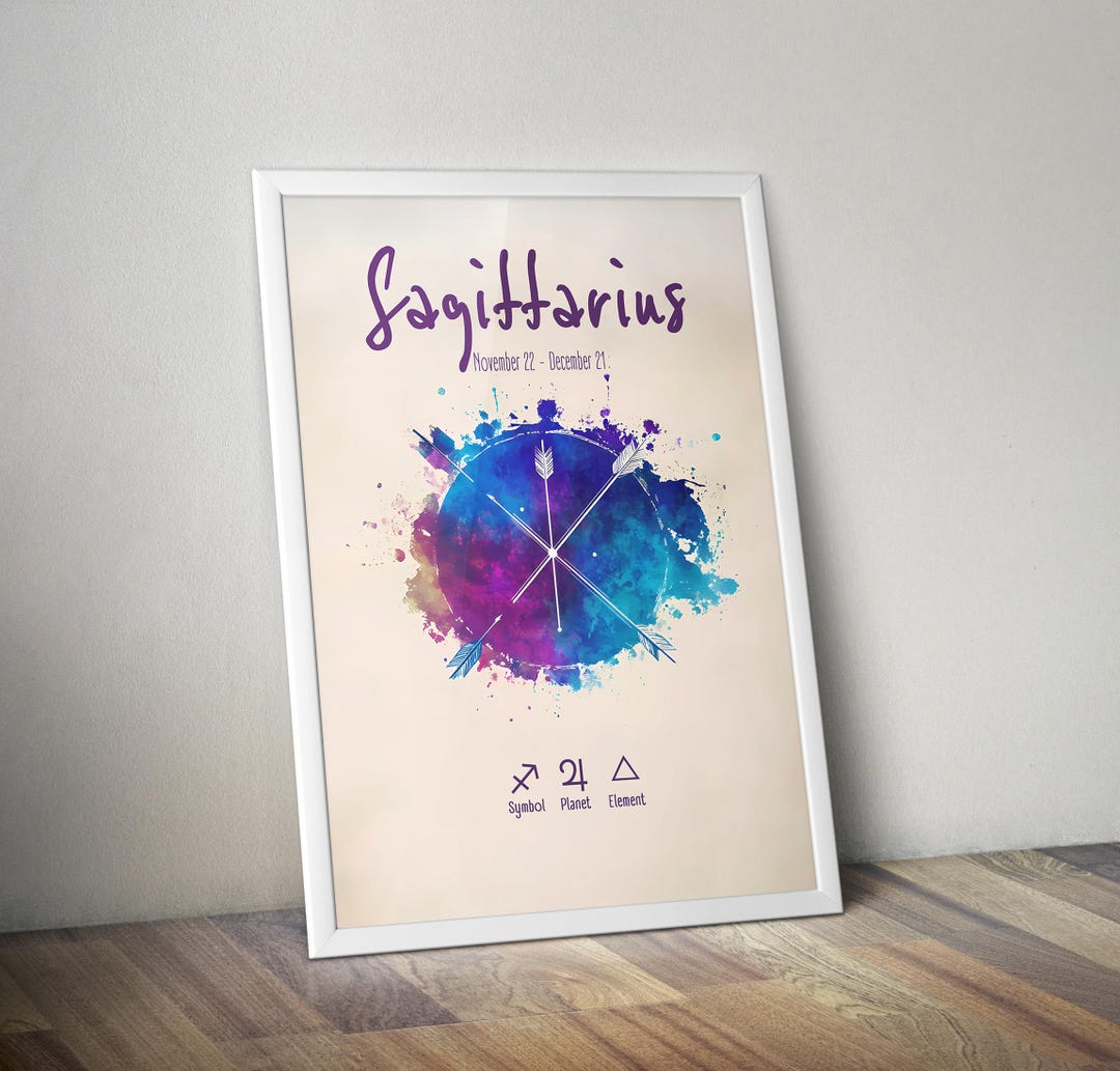 Sagittarius | Printable Spiritual Poster | Sagittarius Poster | Zodiac ...