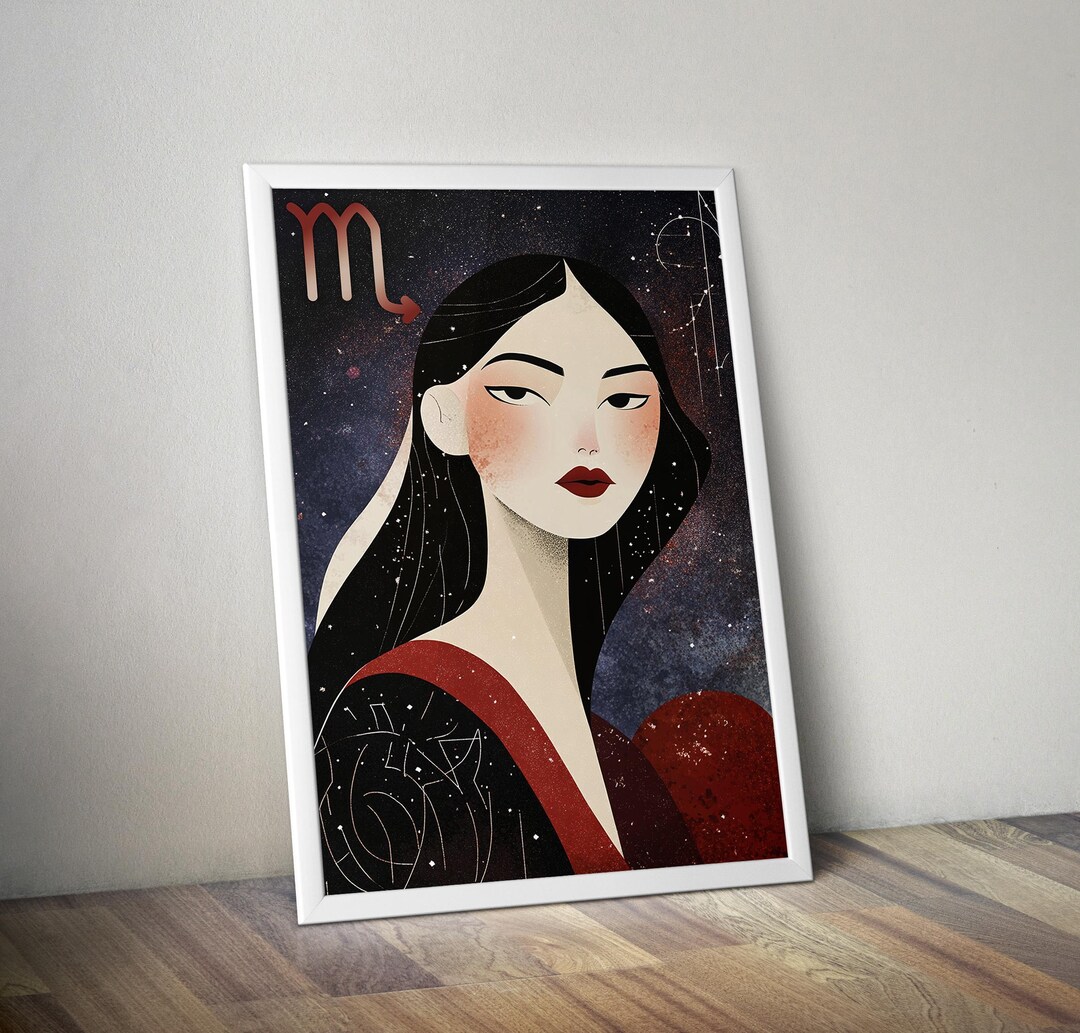 Mystique of Scorpio | Printable Spiritual Poster | Scorpio Poster ...