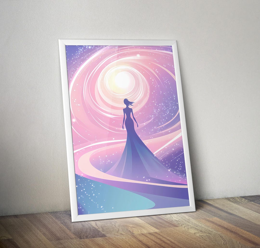 Galaxy Poster | Printable Spiritual Poster | Cosmic Poster | Mystic Art ...