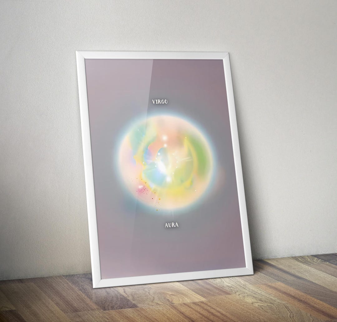 Virgo Aura | Printable Spiritual Poster | Virgo Poster | Zodiac Gift ...