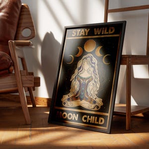 Moon Child | Printable Spiritual Poster | Moon Poster | Mystic Art ...