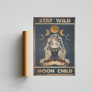 Moon Child | Printable Spiritual Poster | Moon Poster | Mystic Art ...