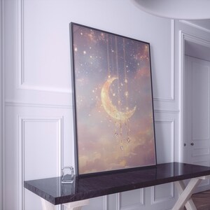 Mooncatcher | Printable Spiritual Poster | Moon Poster | Mystic Art ...