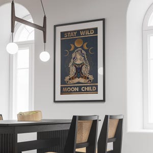 Moon Child | Printable Spiritual Poster | Moon Poster | Mystic Art ...
