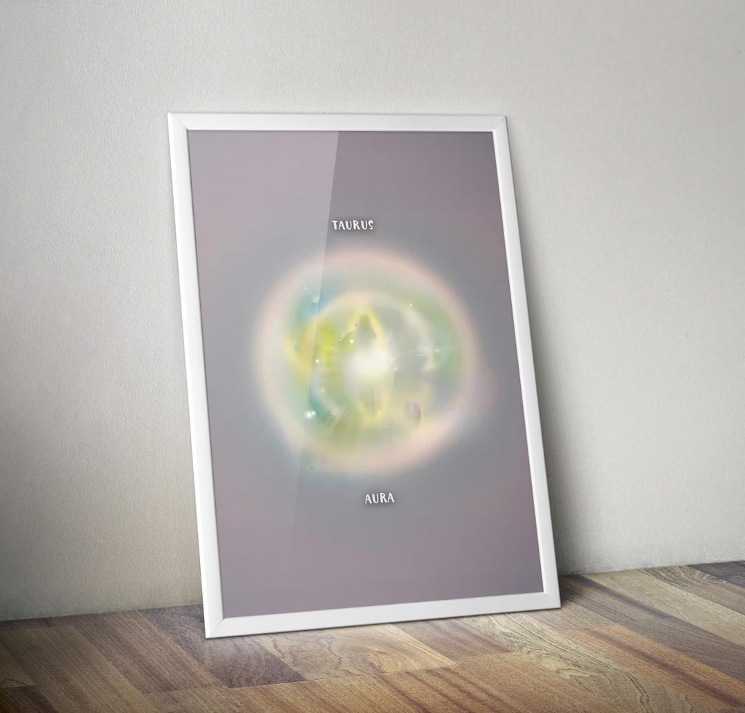 Taurus Aura | Printable Spiritual Poster | Taurus Poster | Zodiac Gift ...