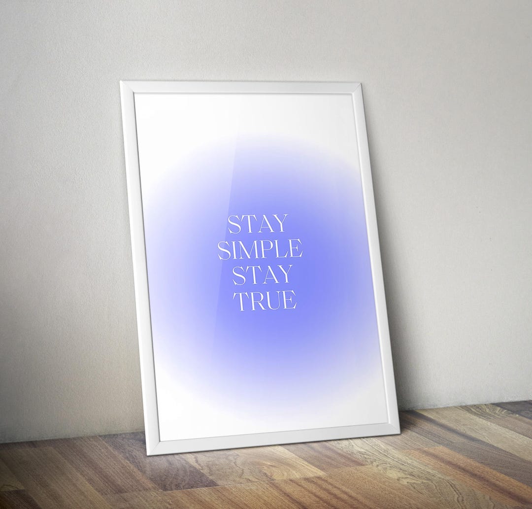 Stay Simple | Printable Spiritual Poster | Meditation Art | Meditation ...