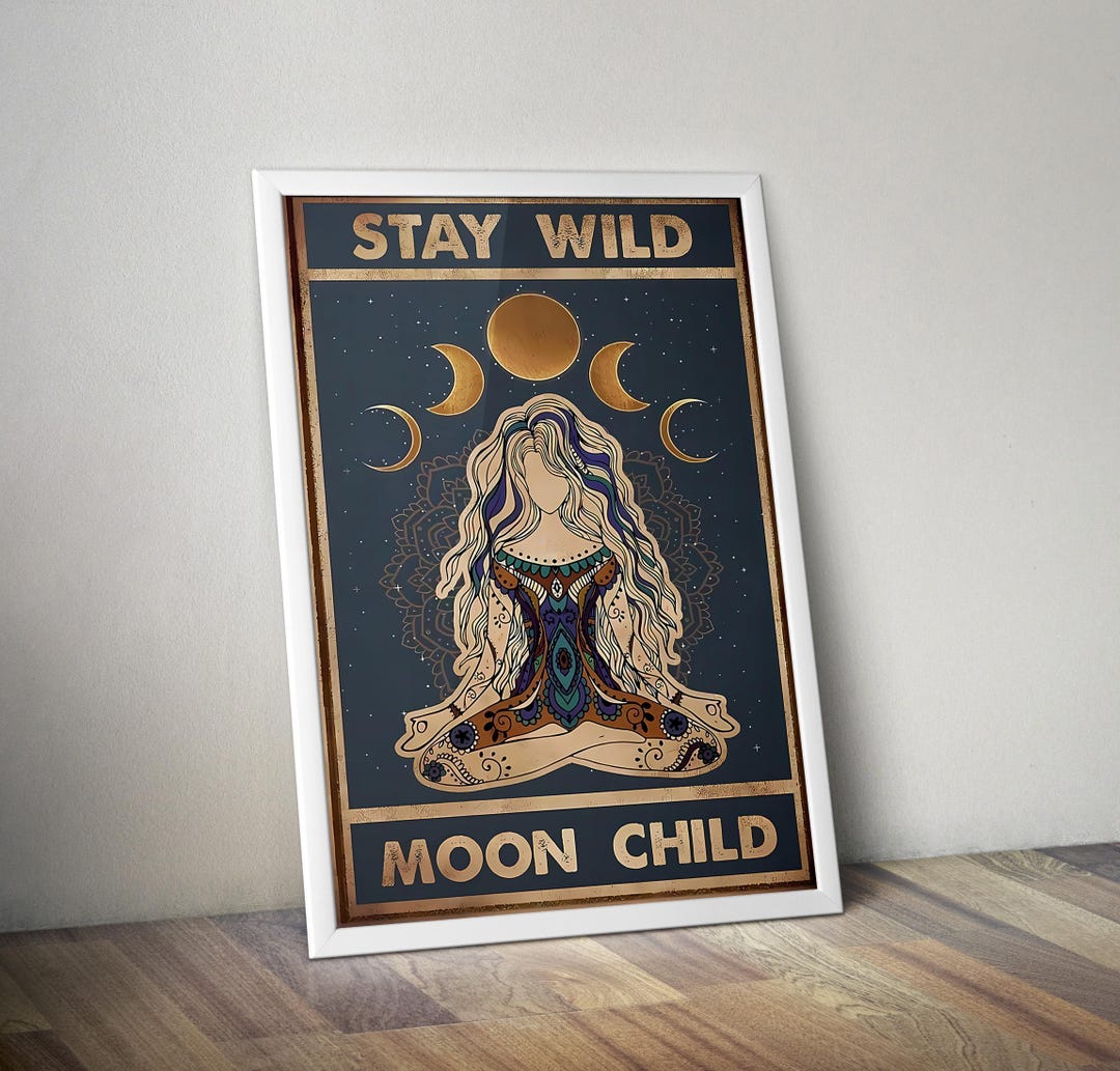 Moon Child | Printable Spiritual Poster | Moon Poster | Mystic Art ...