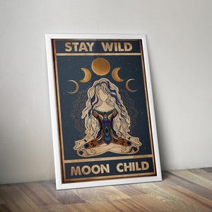 Moon Child | Printable Spiritual Poster | Moon Poster | Mystic Art ...