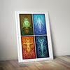 TCM Five Elements Art Print 5 Elements Poster, Chinese Medicine Gift ...