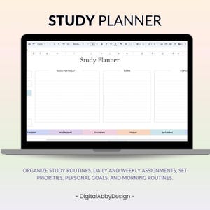 Student Academic Planner Spreadsheet, Student Planner Google Sheets ...