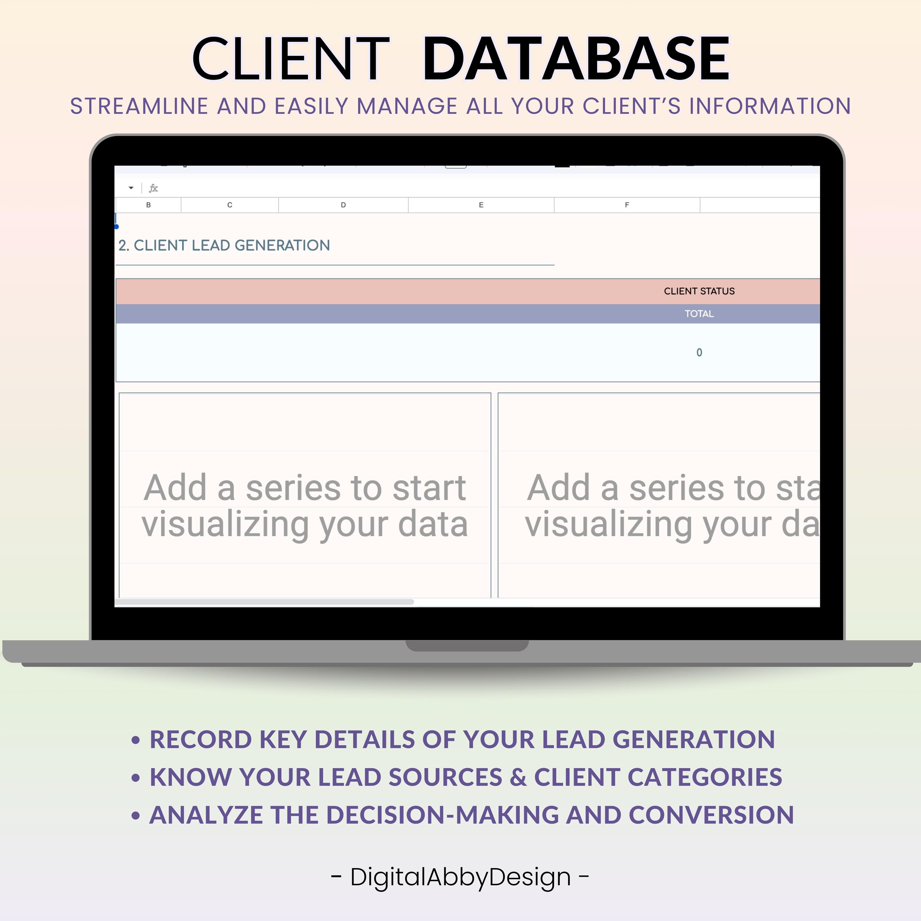 CRM Spreadsheet, CRM Client Tracker, Customers & Leads Tracker, Task ...