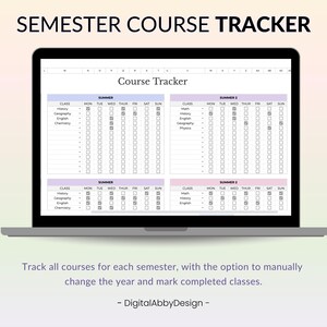 Student Academic Planner Spreadsheet, Student Planner Google Sheets, Assignment Tracker ...