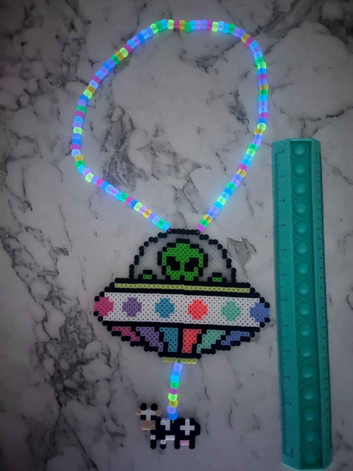 Glow in the Dark Alien UFO Rave Kandi - Etsy
