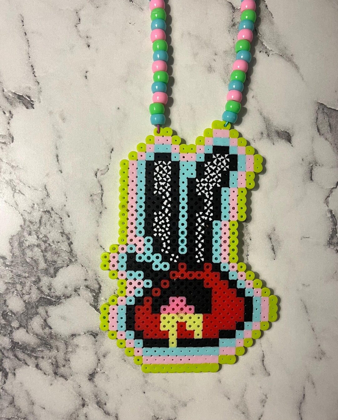 Trippy Mr. Krabs Rave Kandi - Etsy