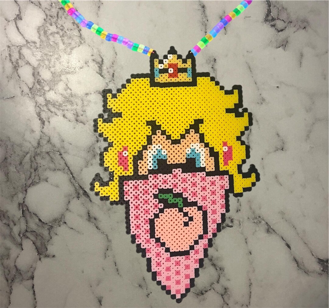 Glow in the Dark Princess Peach Rave Kandi - Etsy