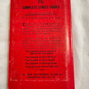 New Edition Little Red Book Street Guide to BROOKLYN 1971 NOS Paperback ...