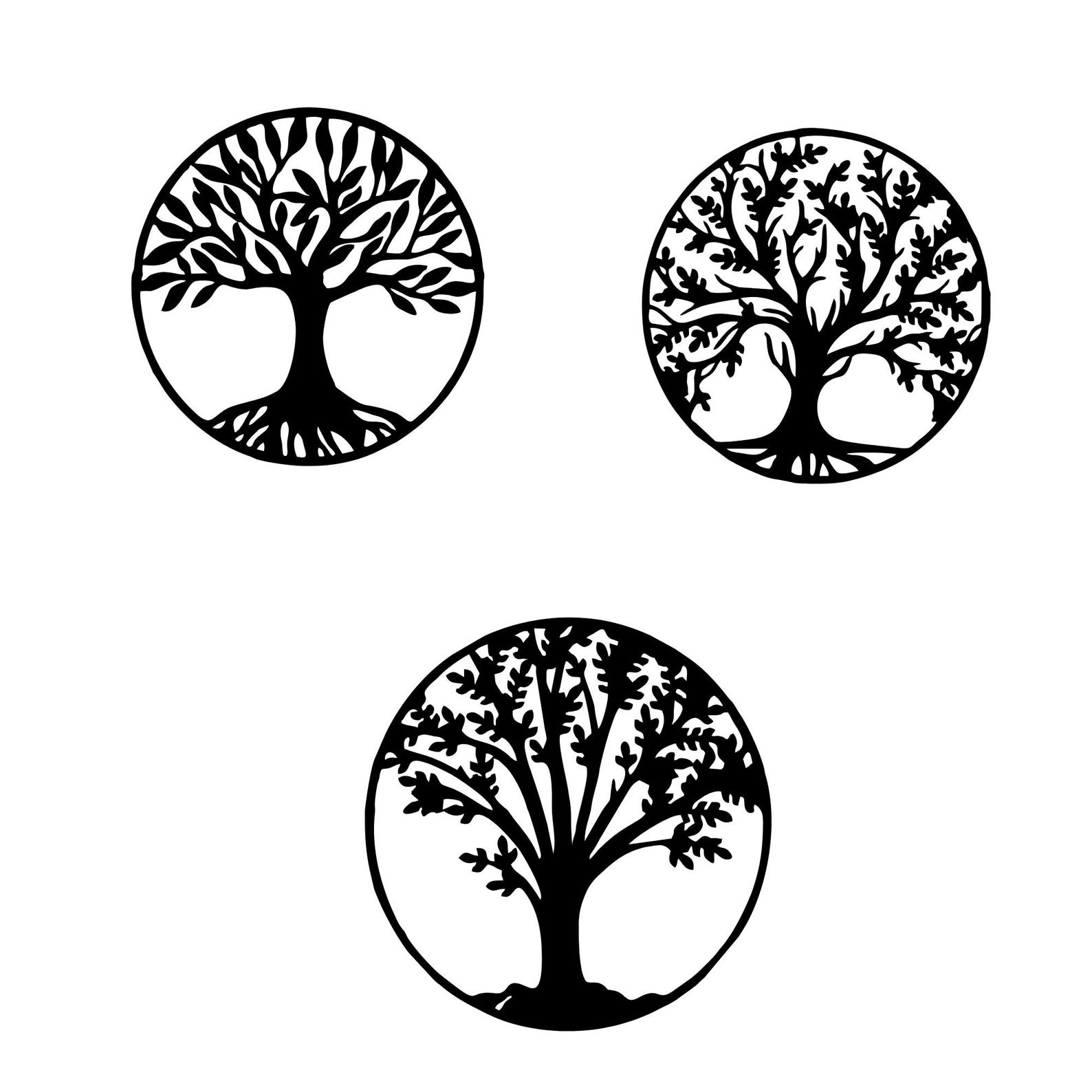 Tree of Life Svg Bundle, Tree Clipart, Spiritual Home Decor Vector ...