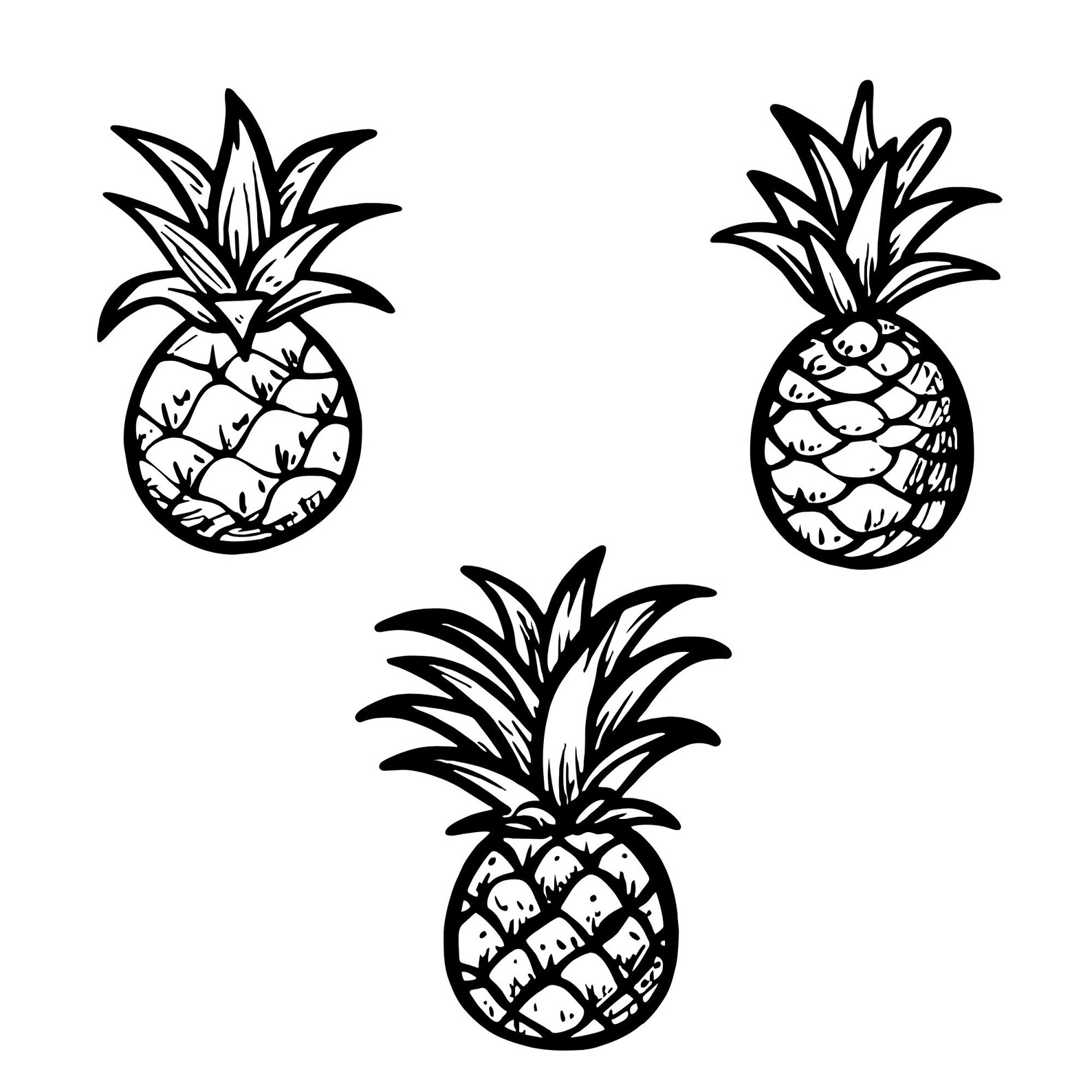 Pineapple SVG Bundle, Pineapple PNG Bundle, Pineapple Clipart ...