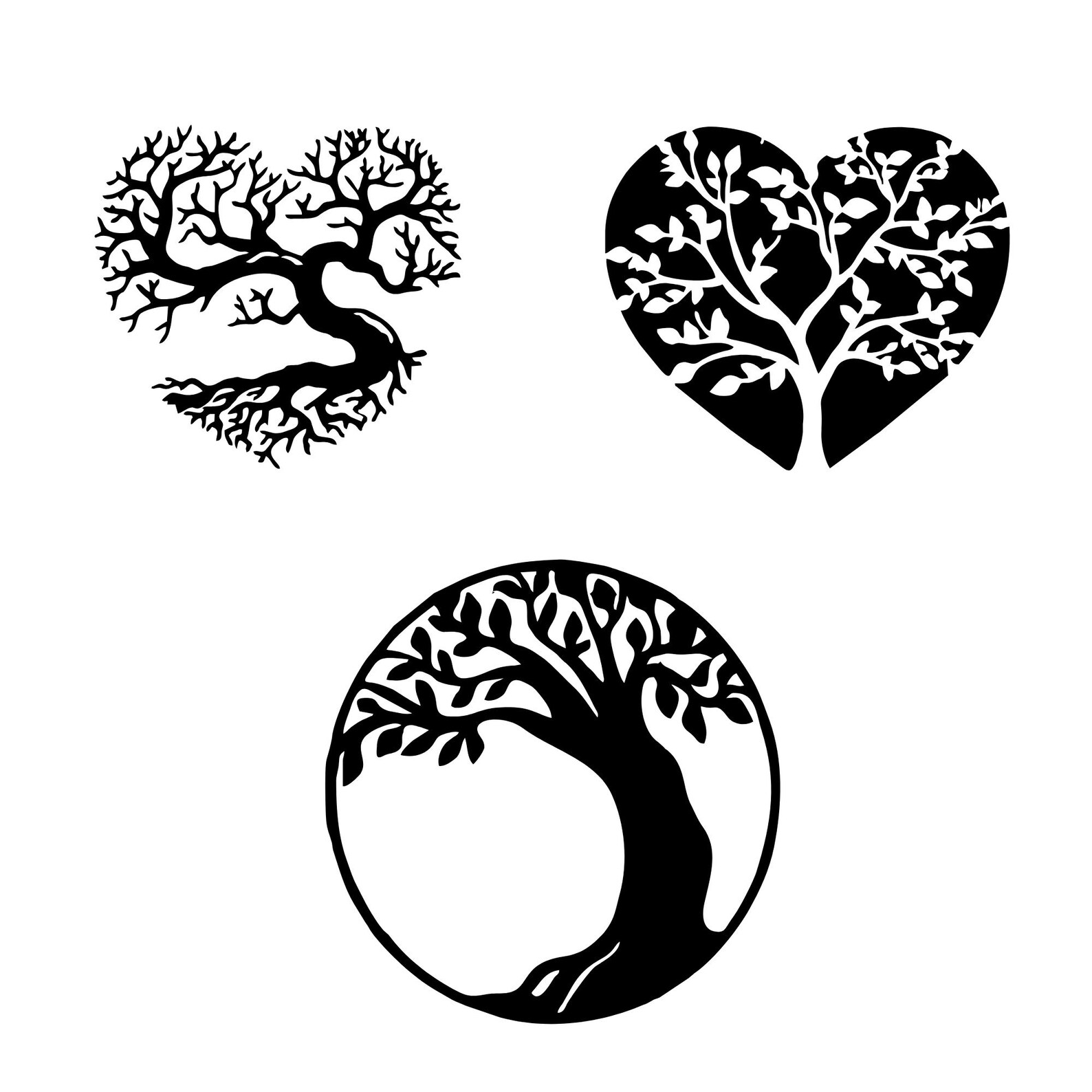 Tree of Life Svg Bundle, Tree Clipart, Spiritual Home Decor Vector ...