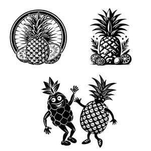Pineapple SVG Bundle, Pineapple PNG Bundle, Pineapple Clipart ...