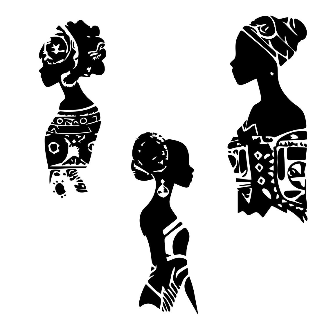 Afro Woman SVG Bundle, Afro Woman SVG, Afro Girl Svg, Afro Lady Svg ...