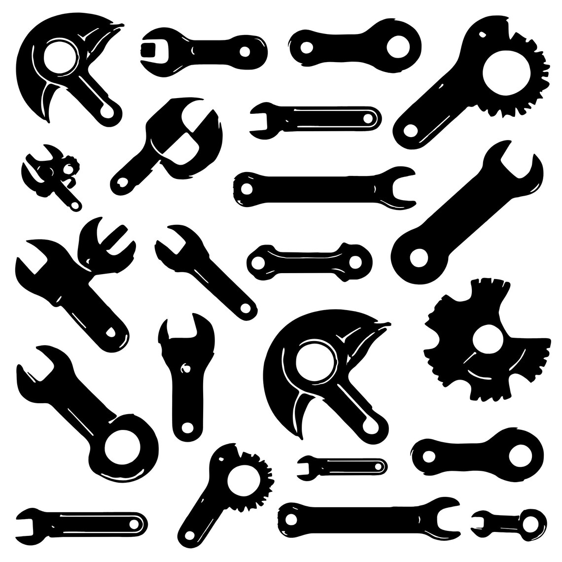 Wrenches Svg Bundle, Wrench Clipart, Tools Vector, Mechanic Tools Decal ...