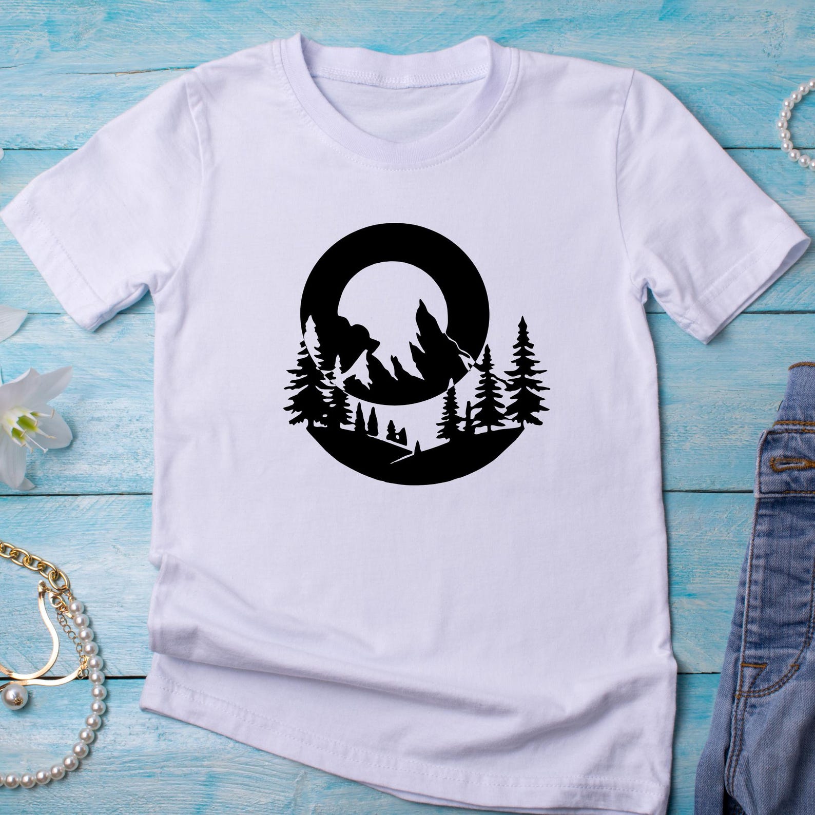 Forest Scene Svg Bundle, Nature Svg, Forest Landscape Svg, Woodland Svg ...
