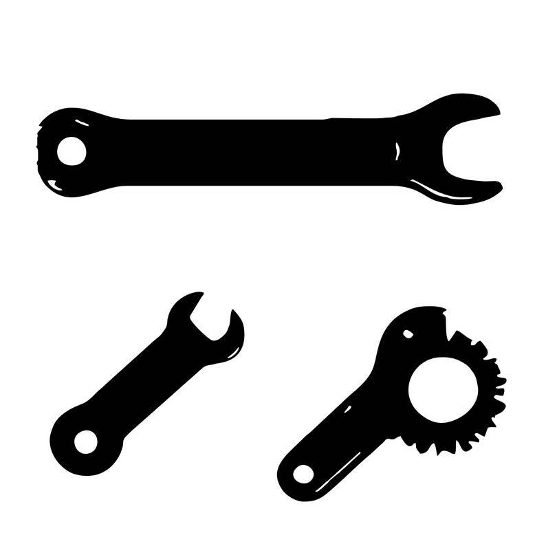 Wrenches Svg Bundle, Wrench Clipart, Tools Vector, Mechanic Tools Decal ...