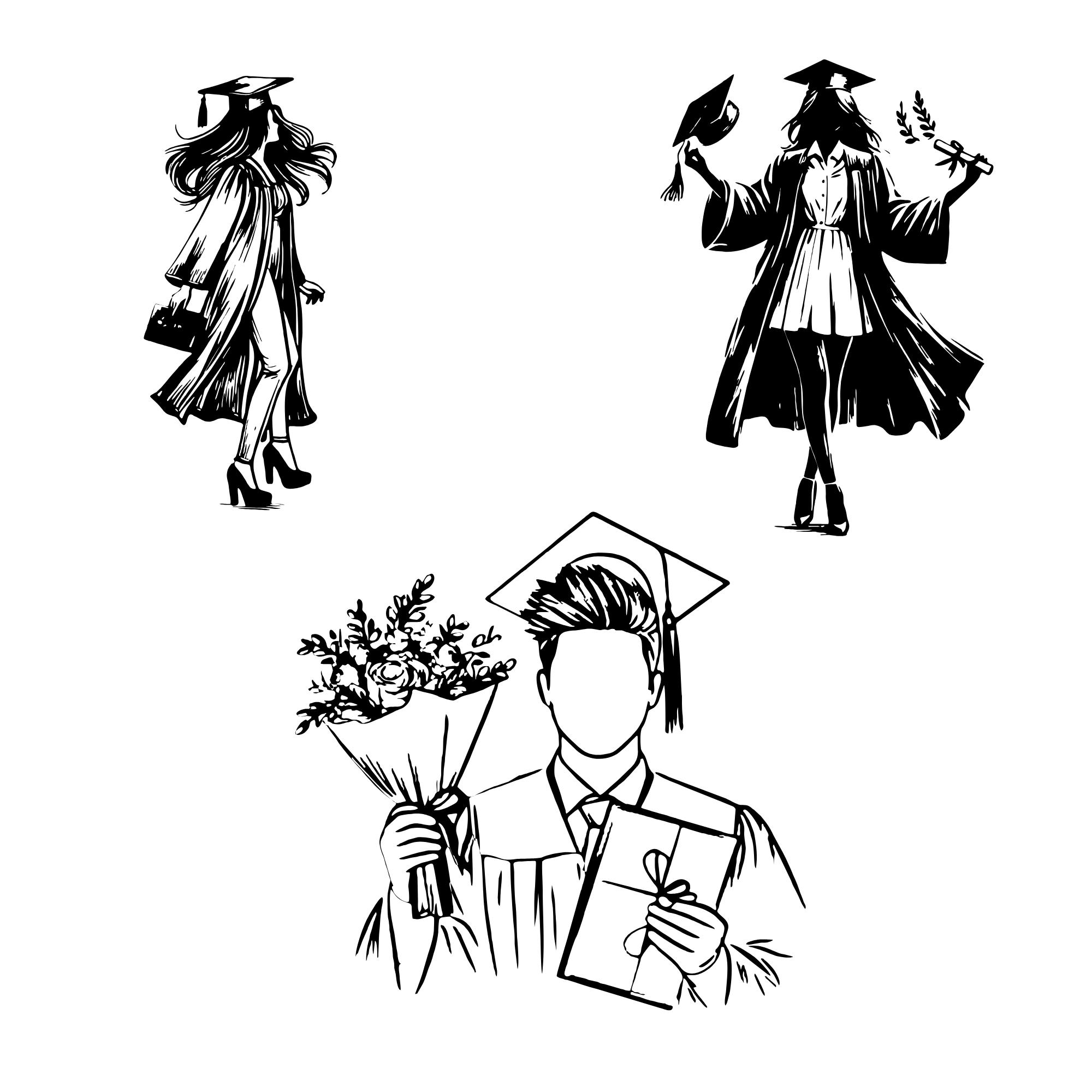 Graduation SVG Bundle - Graduation PNG Bundle - Graduation Clipart ...