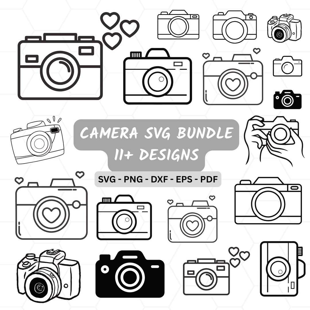Camera SVG Bundle, Camera Clipart, Camera PNG Bundle, Camera SVG Cut ...