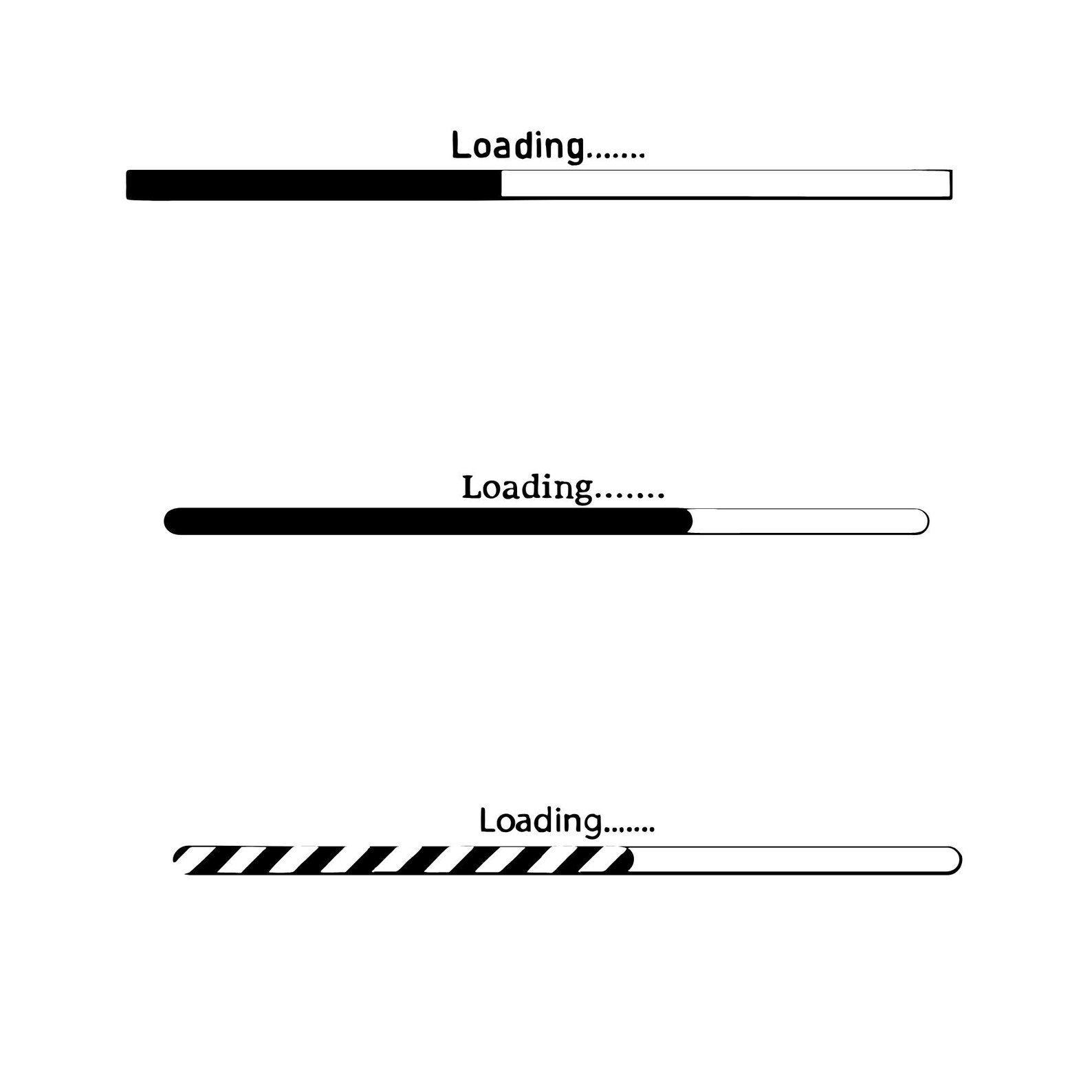 Loading Bar Svg Bundle, Loading Svg, Loading Please Wait SVG, Loading ...