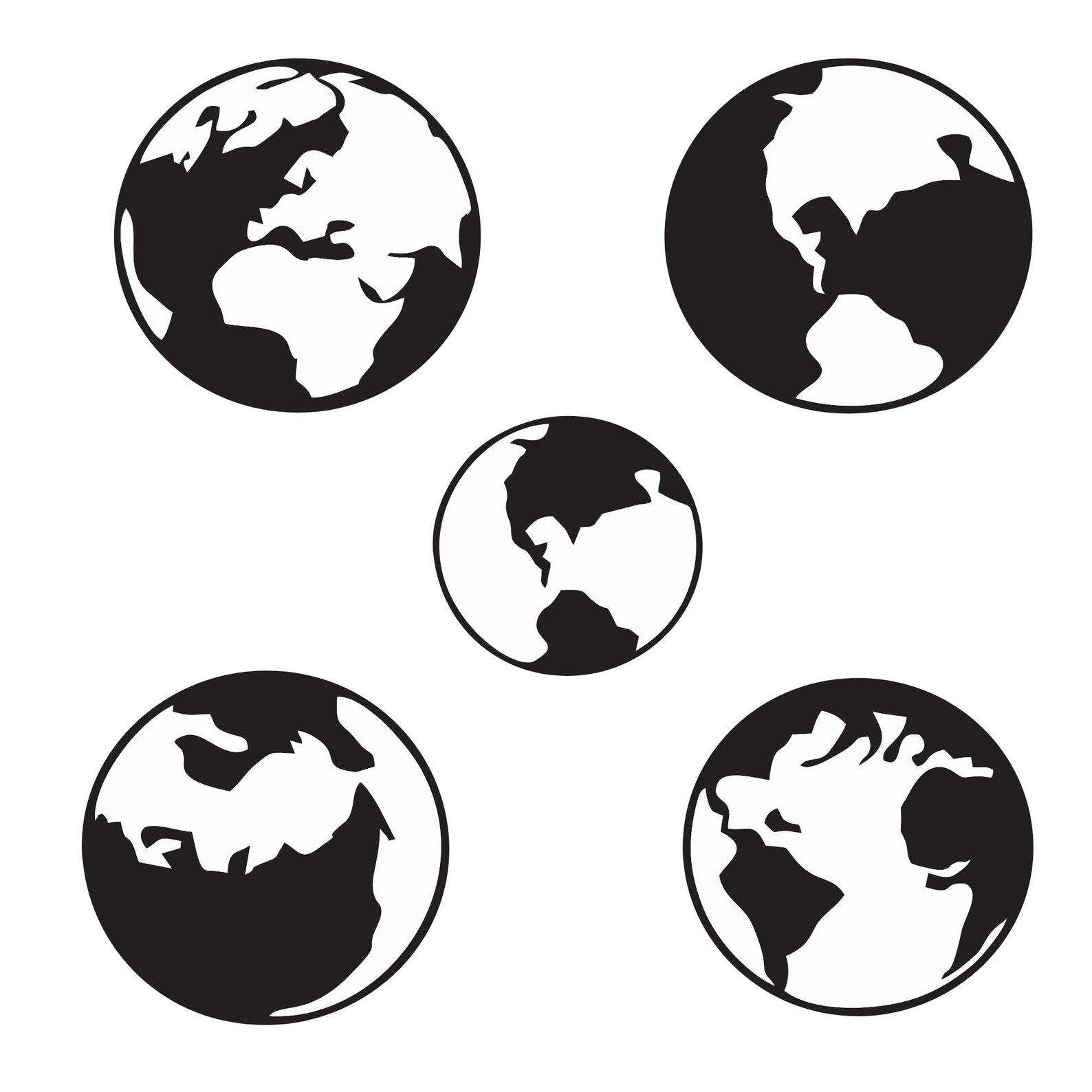 Globe Svg Bundle, Globe Clipart, World Globe Vector, Planet Decal ...
