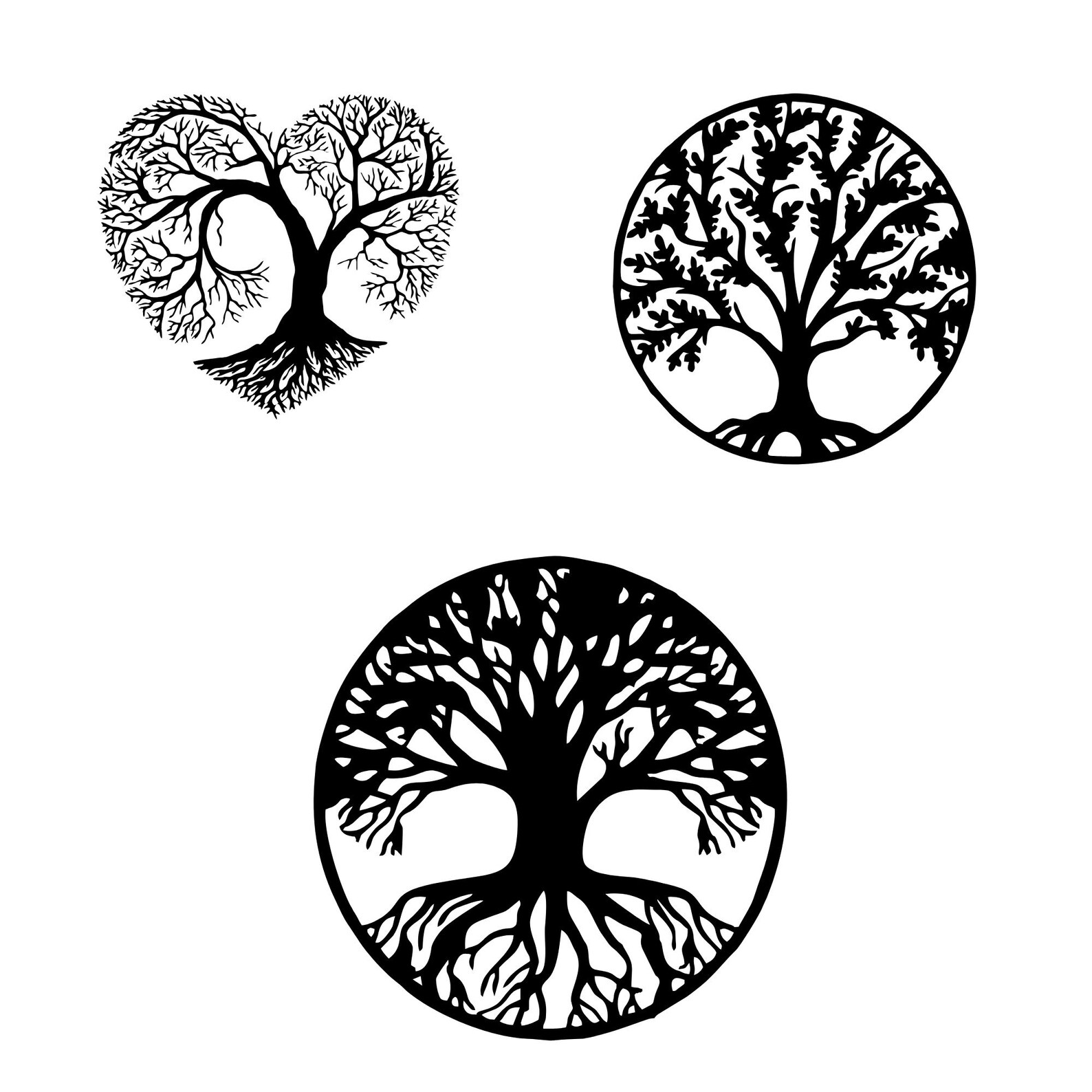 Tree of Life Svg Bundle, Tree Clipart, Spiritual Home Decor Vector ...