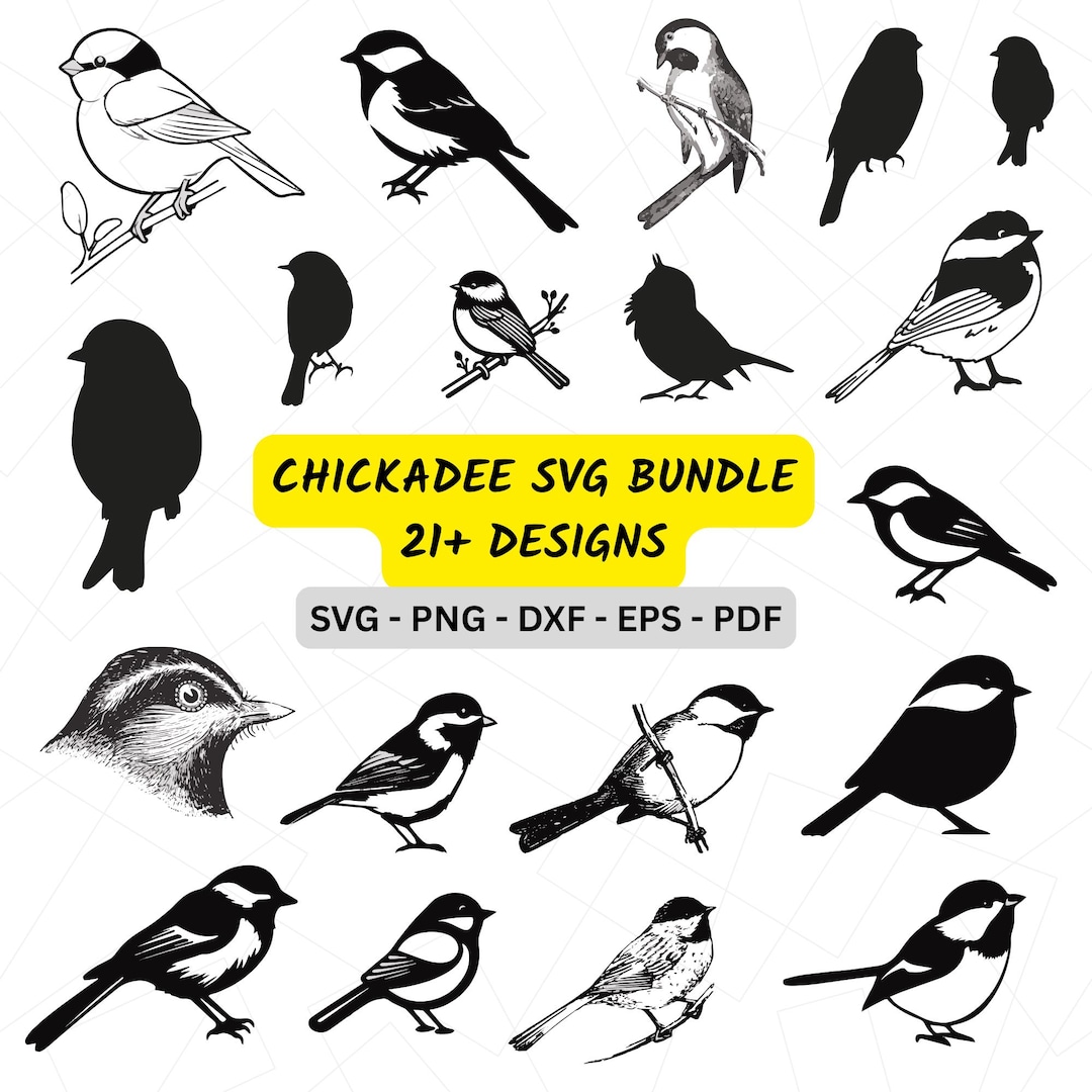 Chickadee Svg Png, Chickadee Clipart, Vector, Decal, Cut File, Cricut ...