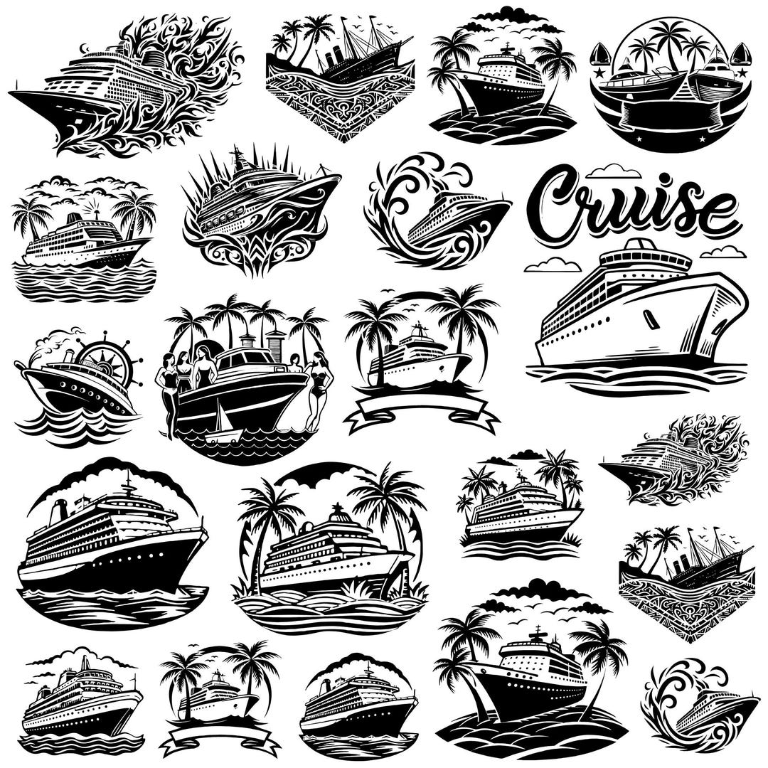 Cruise Svg Bundle, Cruise Ship Png, Cruise Cut Files for Cricut ...