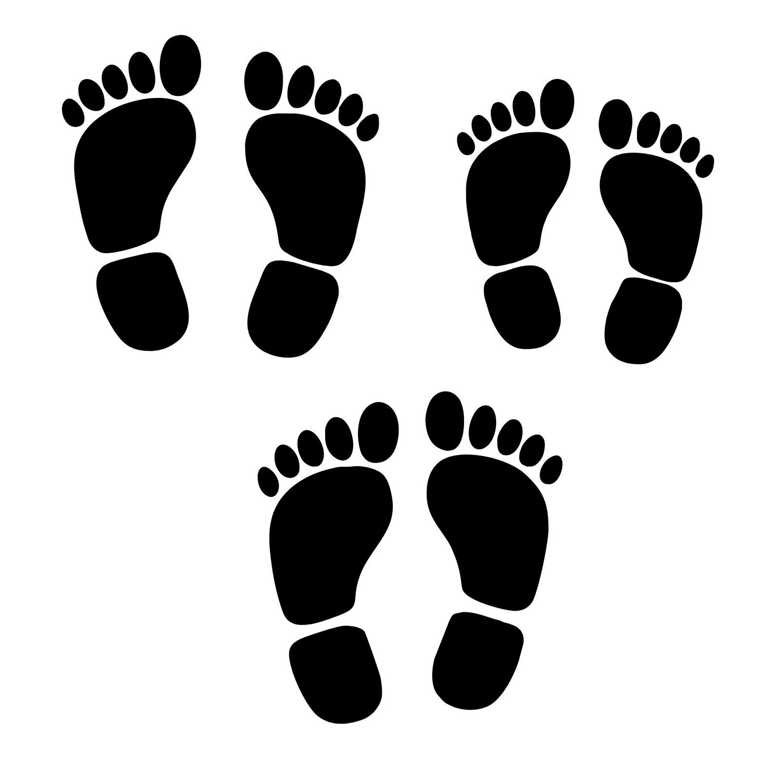 Footprints SVG Bundle, Foot Prints Png Bundle, Baby Feet SVG, Baby ...