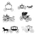 Carriage Svg Bundle, Horse Carriage Clipart, Carriage Vector, Vintage ...