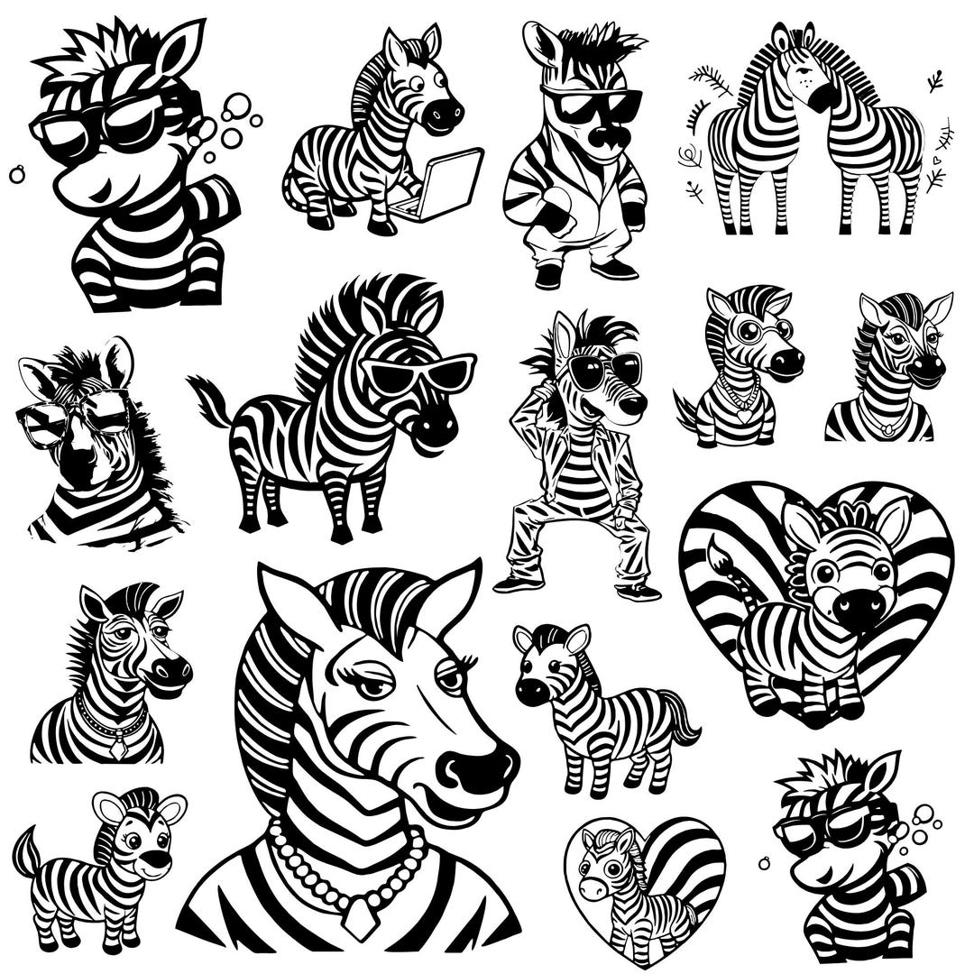 Zebra SVG Bundle, Zebra Png, Zebra Face SVG, Wild Life Svg, Africa ...