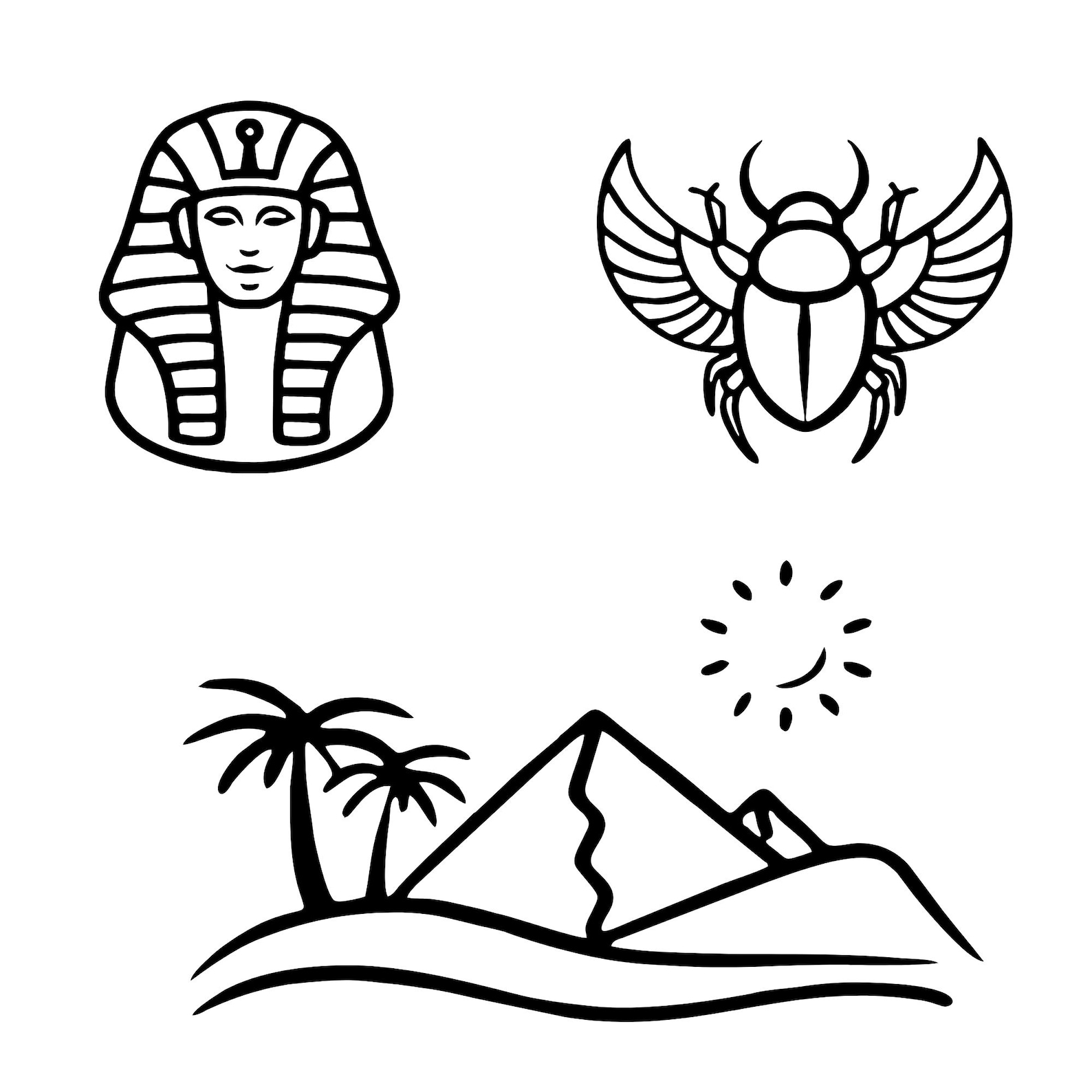Egyptian Svg Bundle, Egypt Png Bundle, Egyptian Symbols Sings Svg ...
